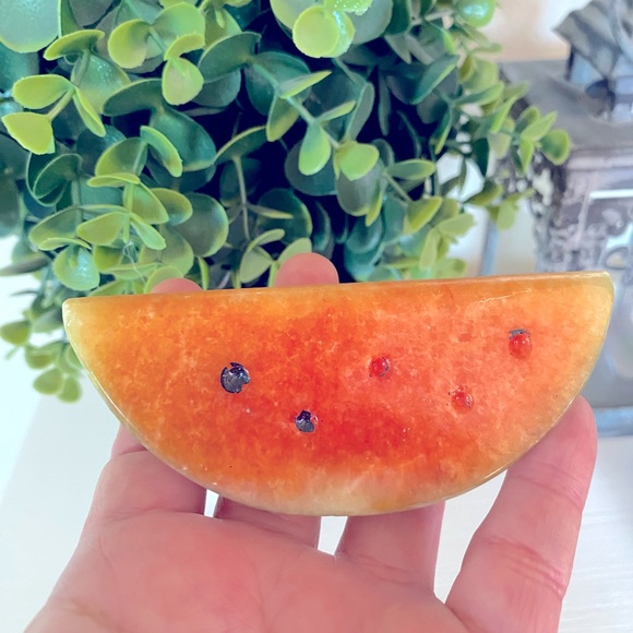 Accents | Vintage Italian Alabaster Quartz Hand Carved Stone Fruit ...